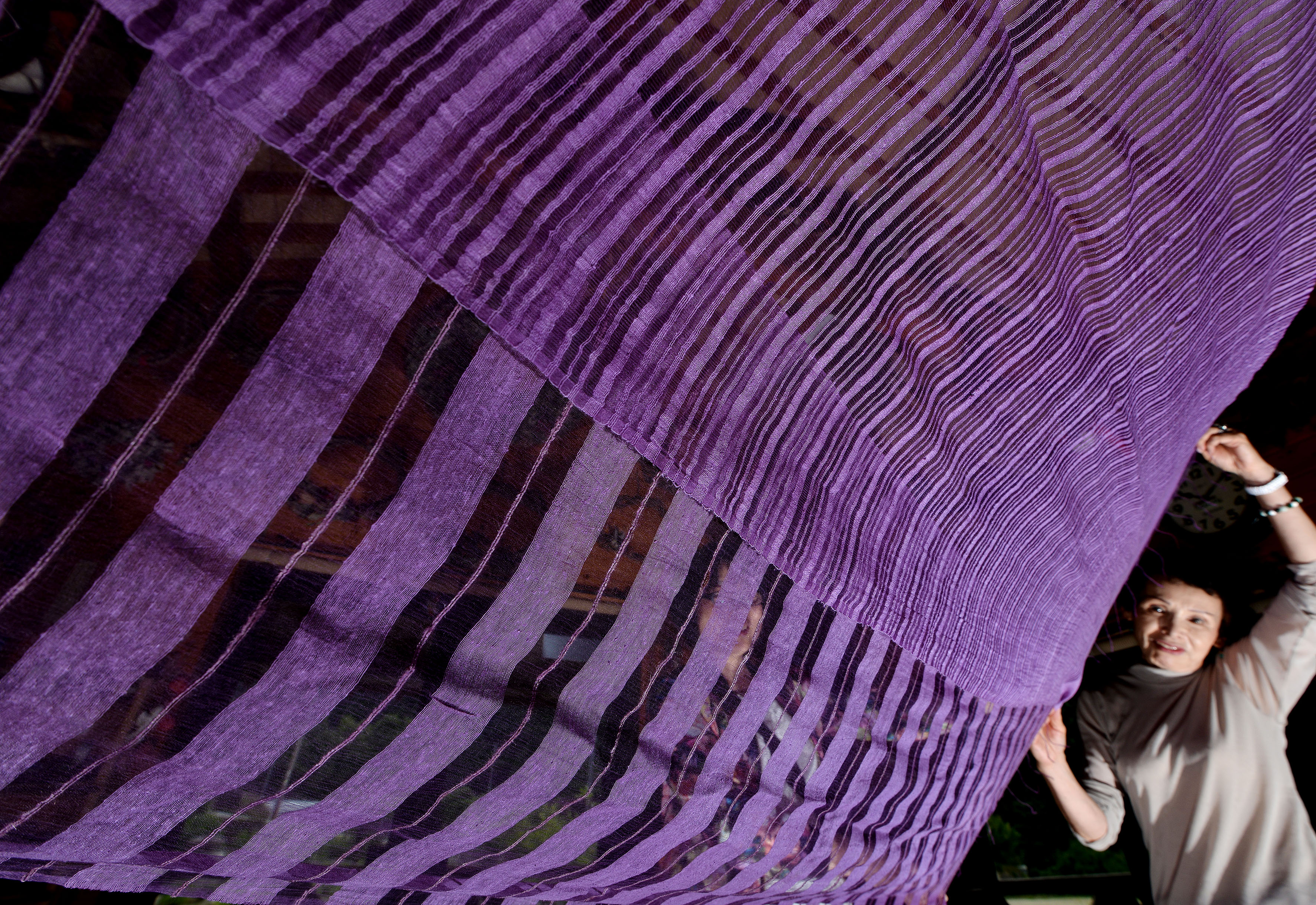 【News】 We'll dye whole village in purple (June 15, 2014) | The Japan ...